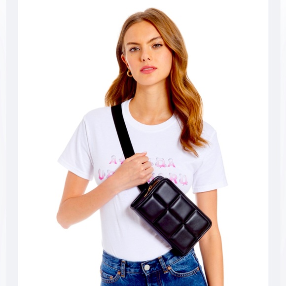 Amanda Uprichard | Bags | Amanda Uprichard Black Belt Bag With Gold ...